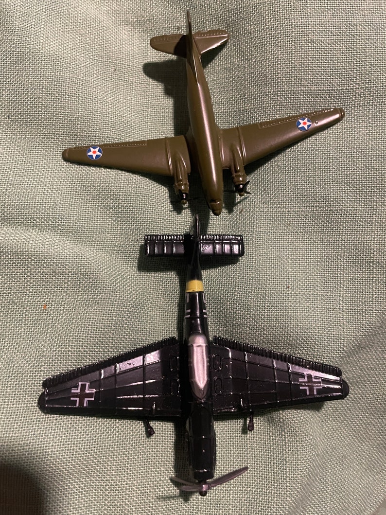 Diecast WWII Fighter Plane Model Military Aircraft Collectible Toy Air ...