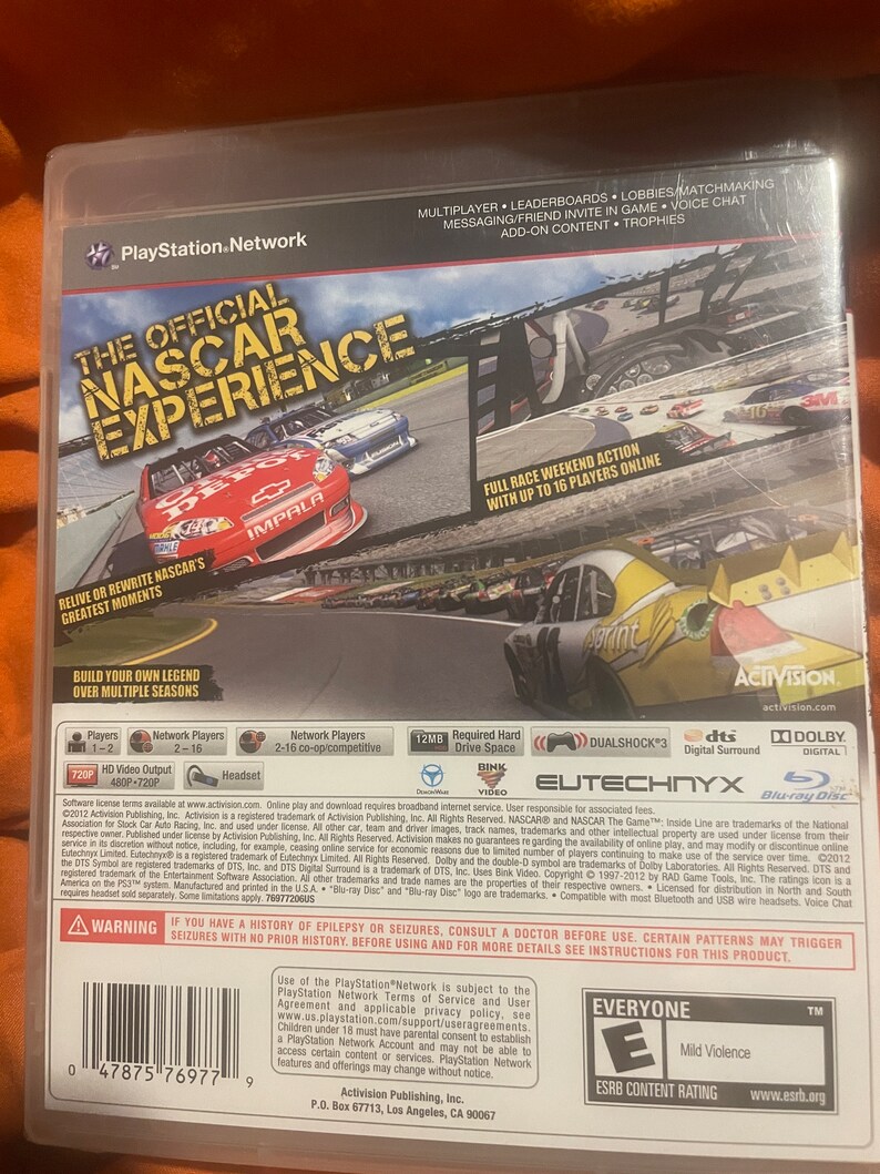 Brand New PS3 Nascar the Game Inside Lane - Etsy