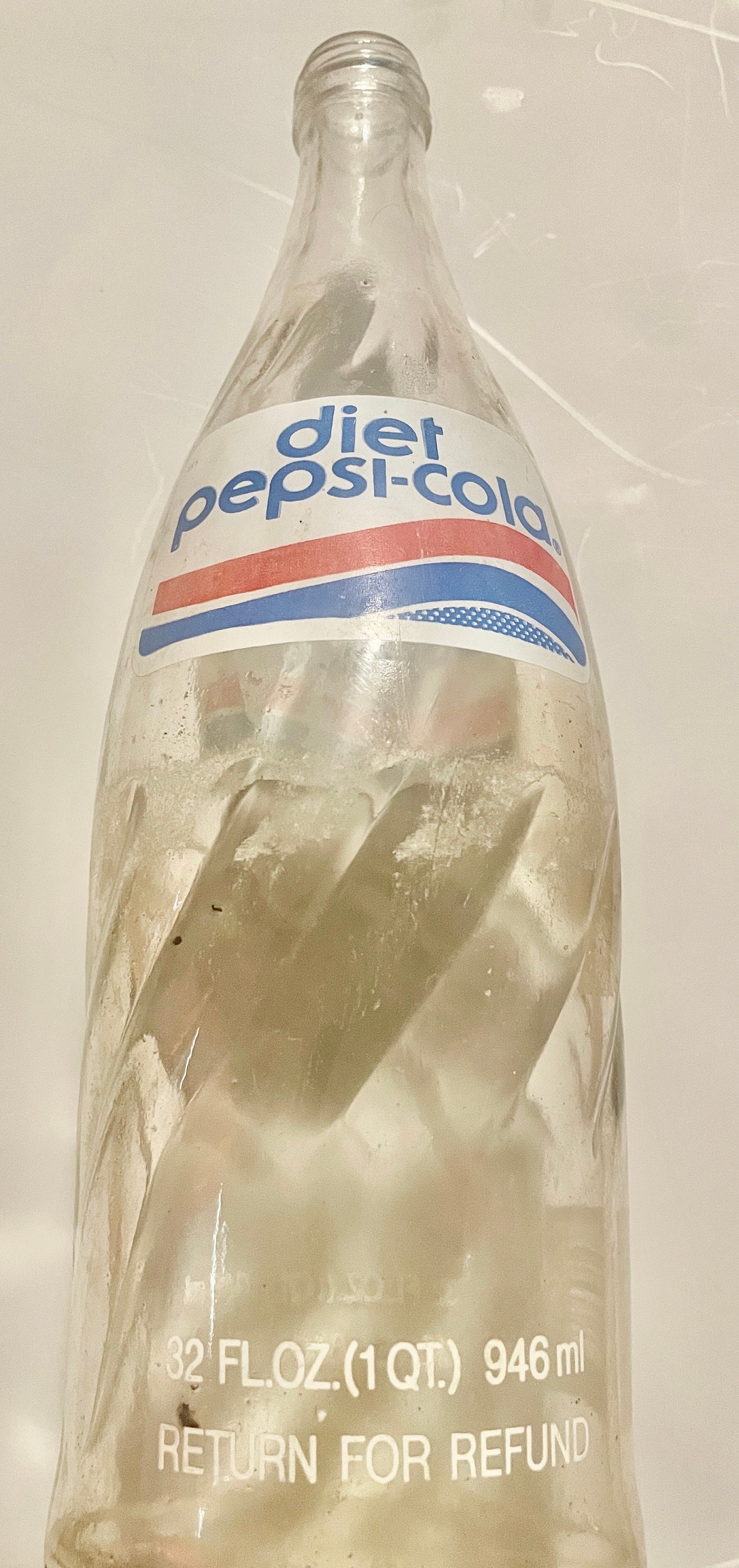 PEPSI COLA Soda Pop Bottle 32 Oz 1 Quart Money Back Bottle Deposit - Etsy