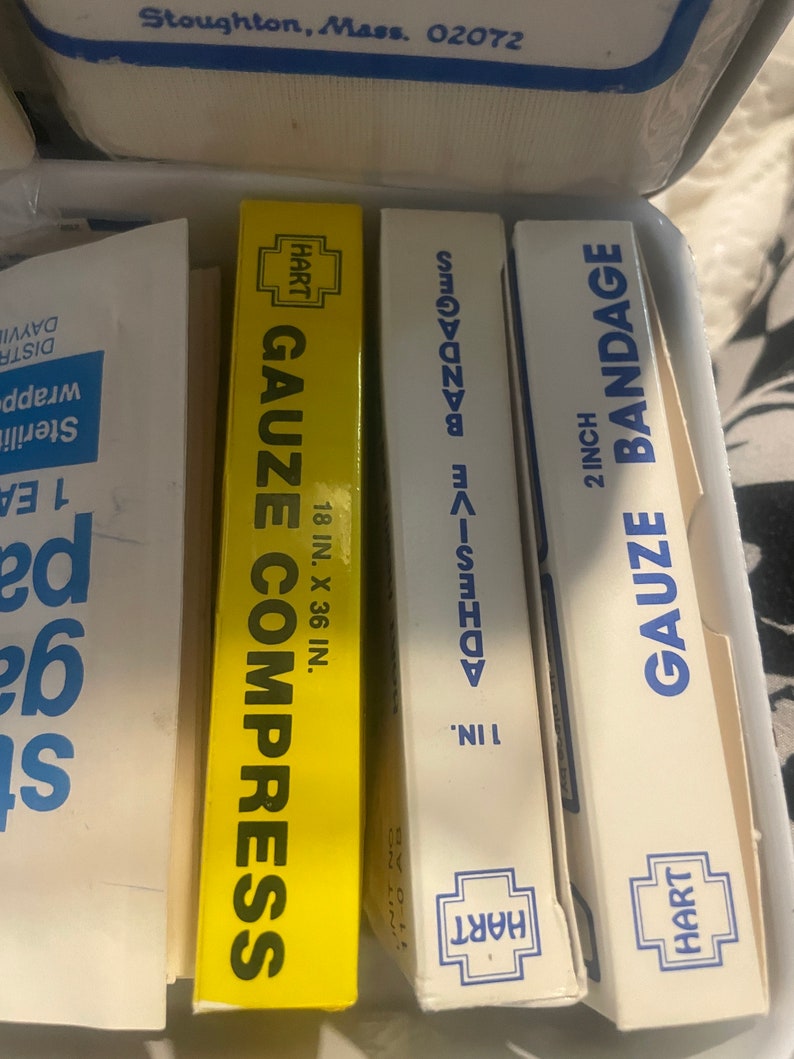 Vintage North First Aid Kit Metal Box With Supplies … Heavy - Etsy