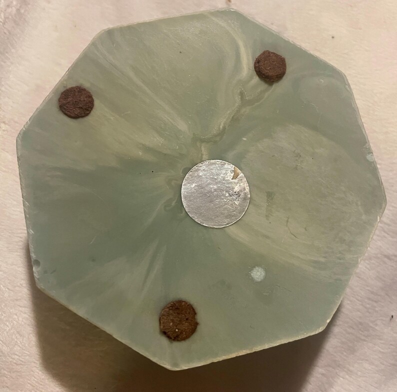 Light Blue Incolay Style Octagonal Sea Life Trinket Box by Design Gifts ...
