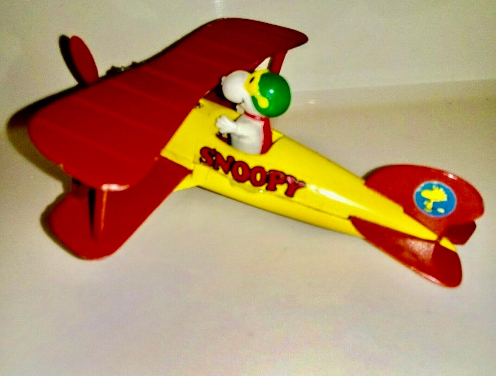 Snoopy Biplane Die Cast 1965 Metal Plane Peanuts AVIVA TOY CO - Etsy