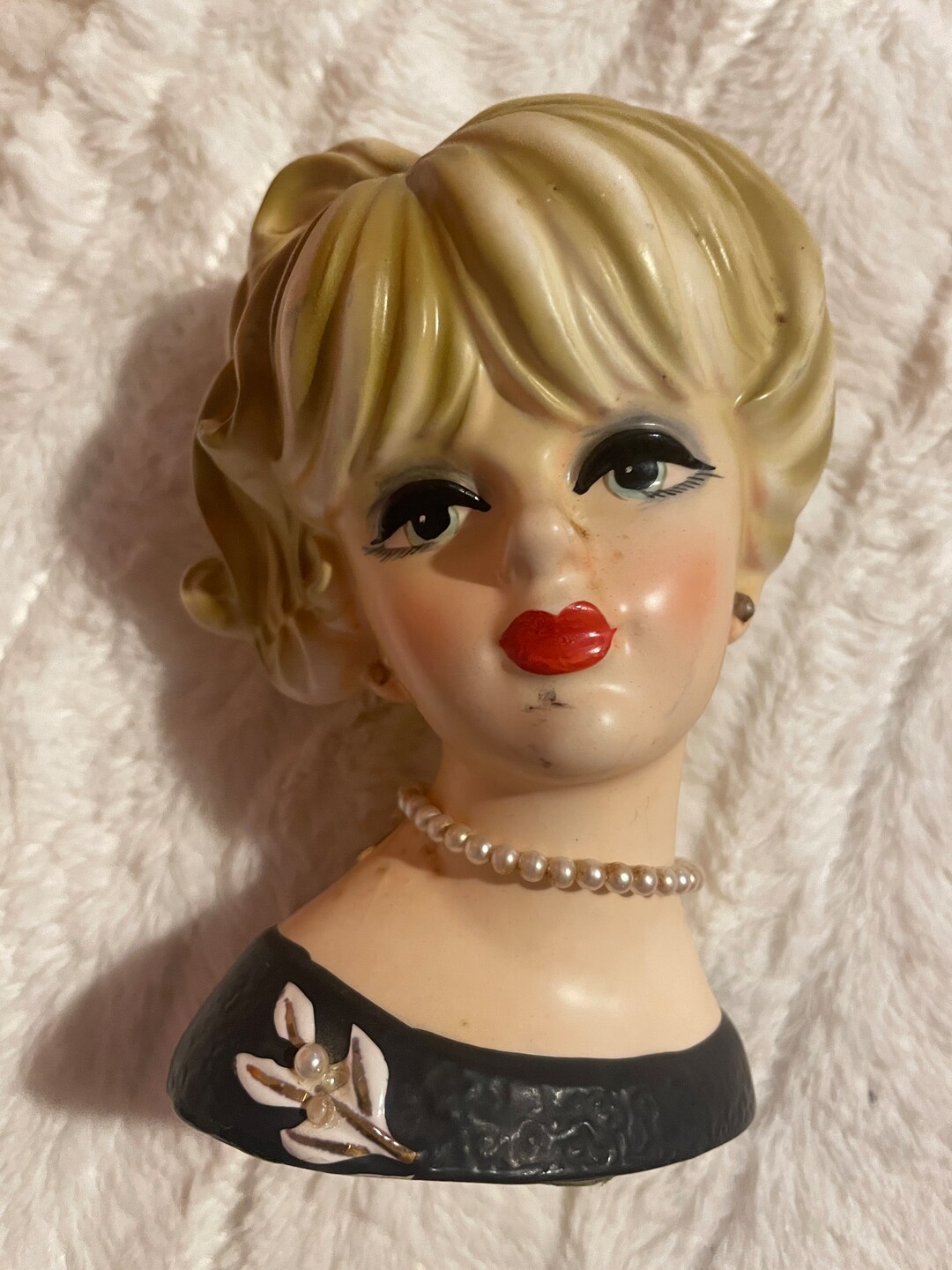 Napco Woman Head Vase Excellent Condition - Etsy