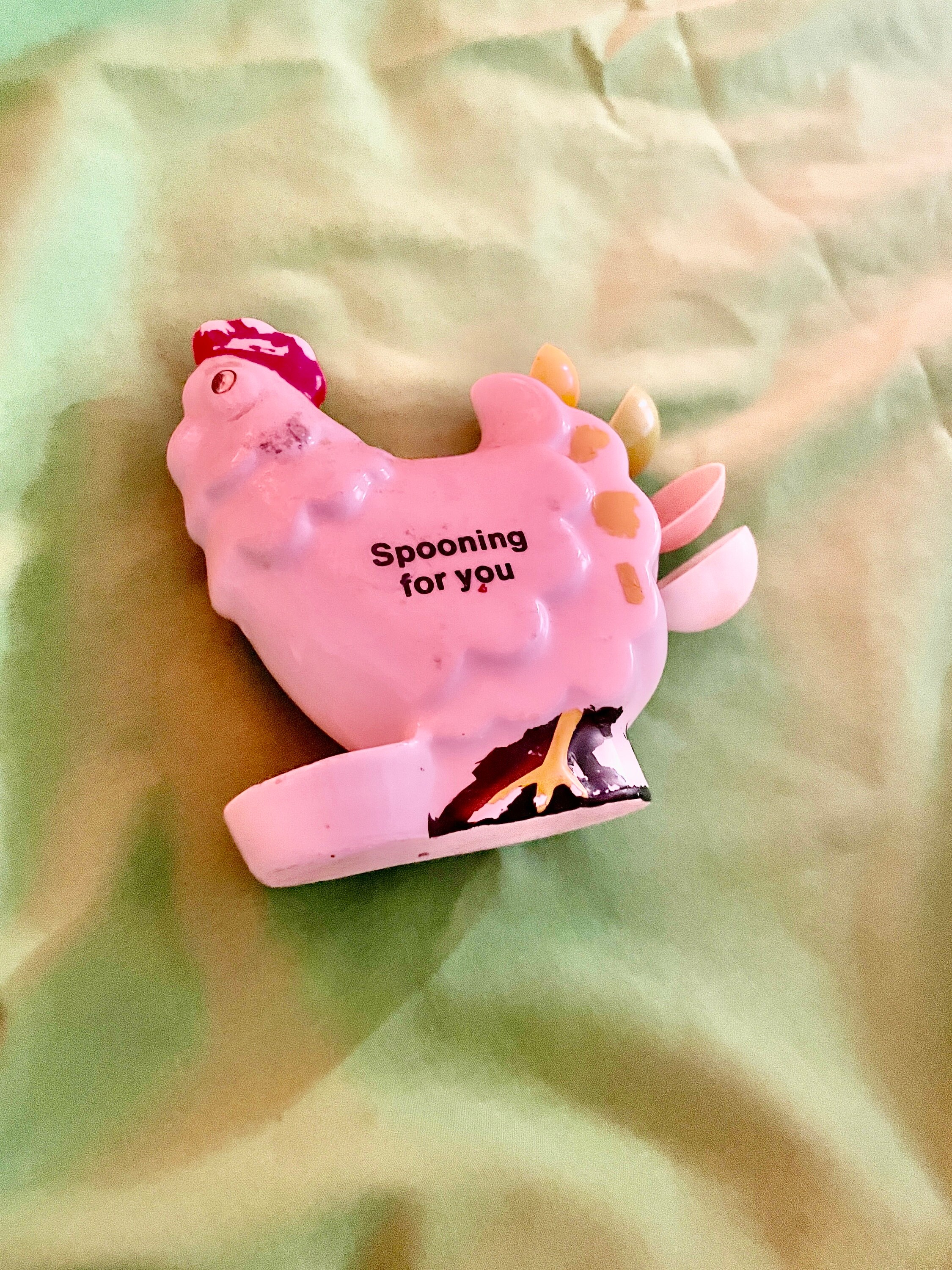 1950s Tea Spoon Holder. Hen Made in Japan . 4 Diff Size Spoons .. on ...