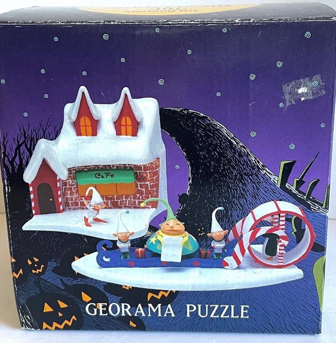 Nightmare Before Christmas Xmas Town Georama Puzzle Figure N-082 JUN ...