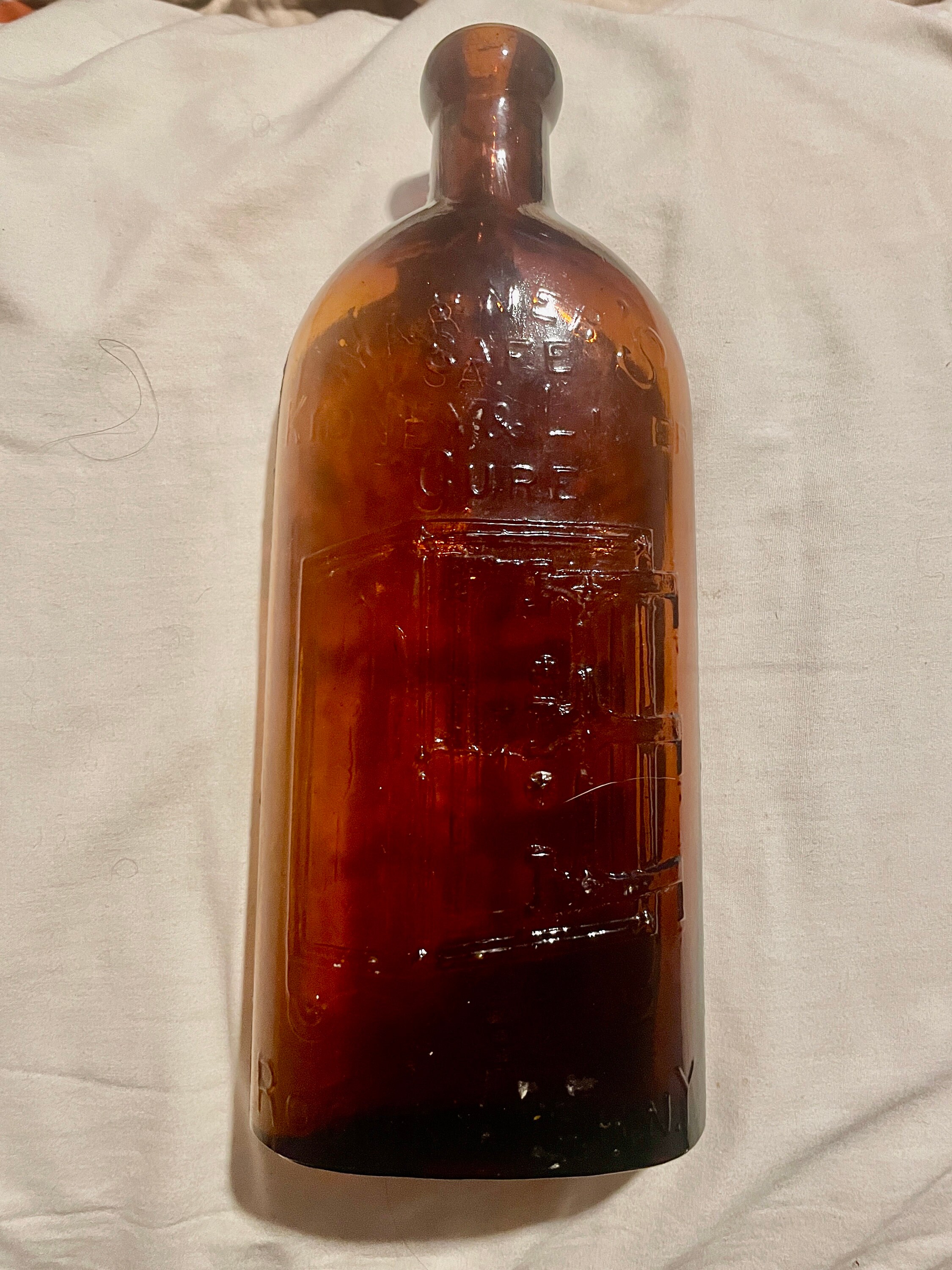 Warner’s Safe Kidney and Liver Cure Medicine Bottle 91/2” Tall 3”wide ...