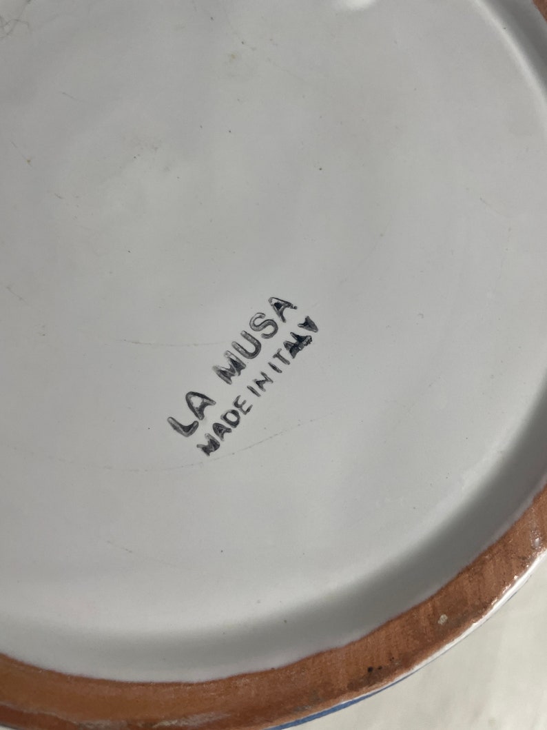 La Musa Vase Italian Pottery FISH Old Hand Painted Vase Vintage Mid ...