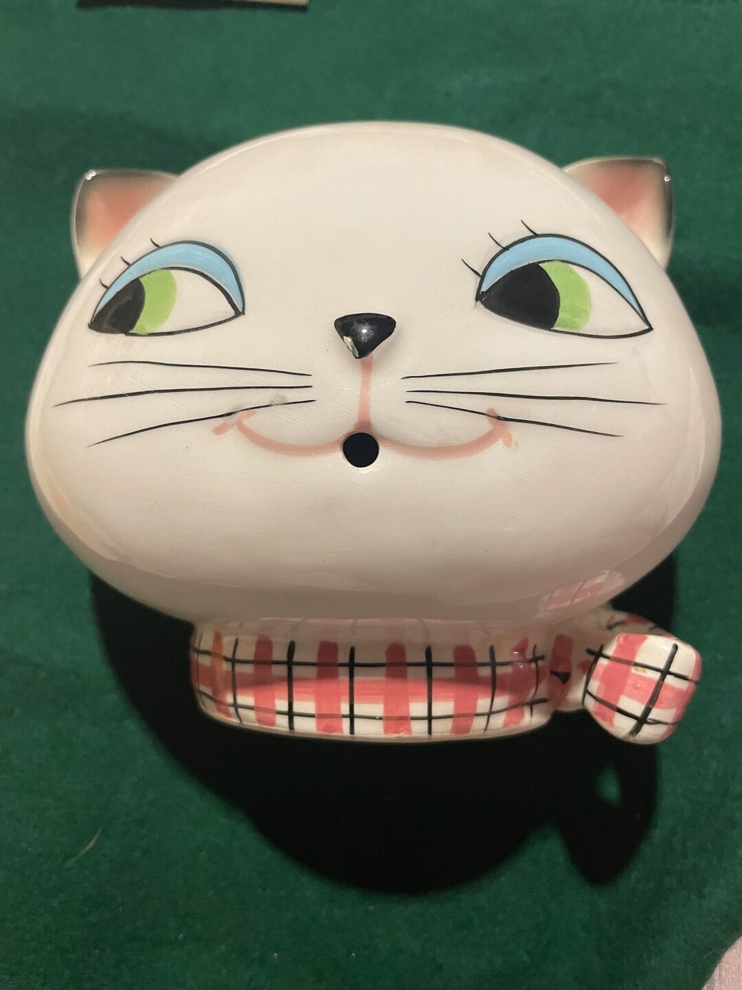 Vintage Cat Howard Holts 1950s . Wire in Back to Hang and Scissor Holder in the Bow - Etsy