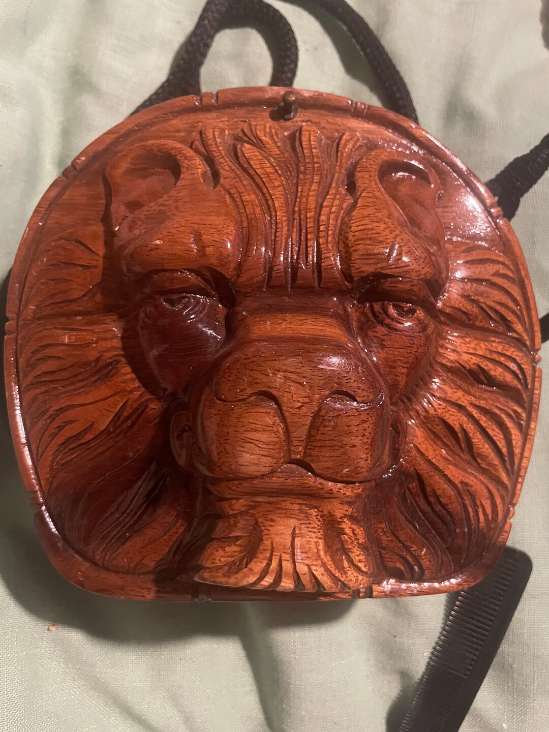 Rare Lion Head Crossbody Wooden Handbag - Etsy