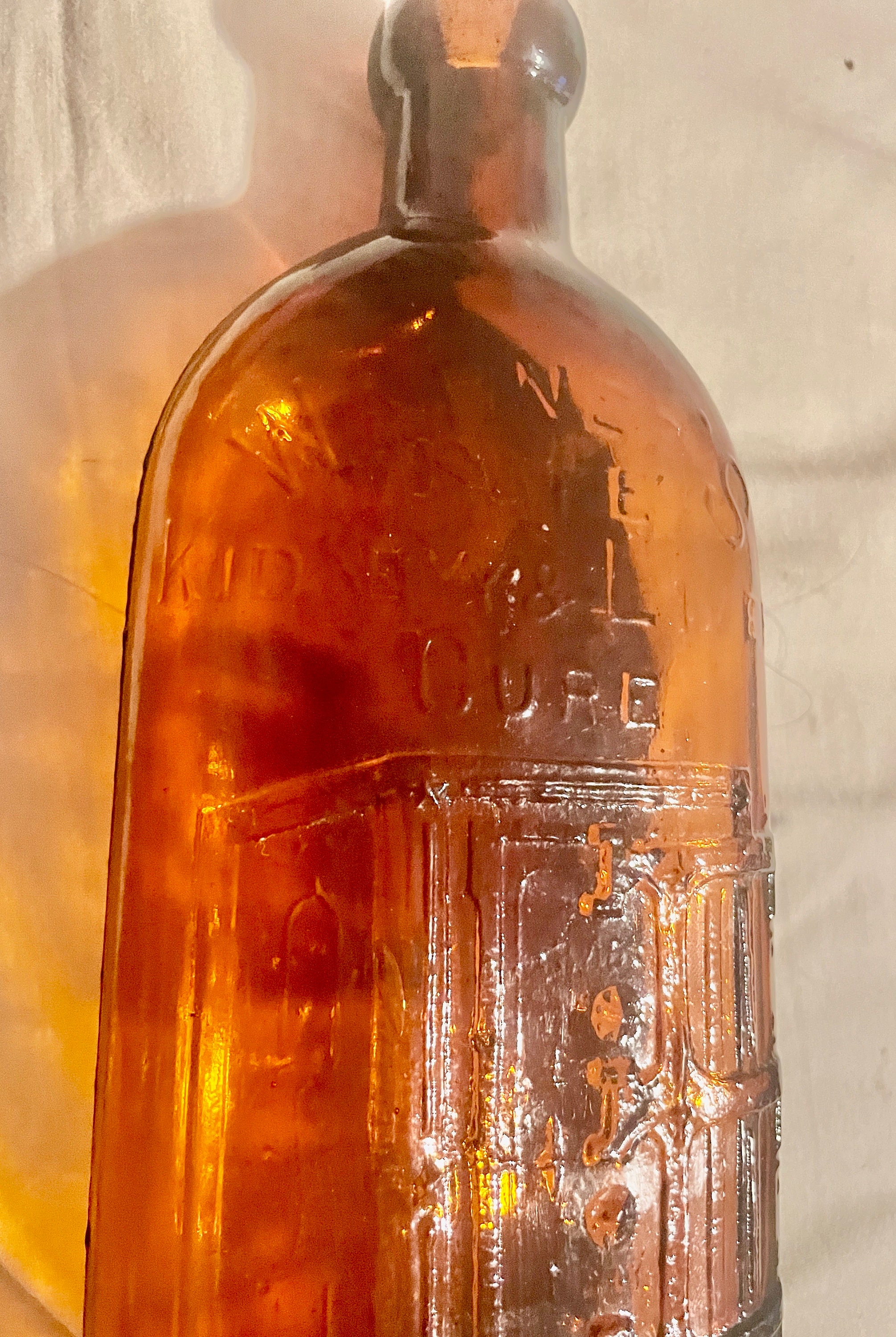 Warner’s Safe Kidney and Liver Cure Medicine Bottle 91/2” Tall 3”wide ...