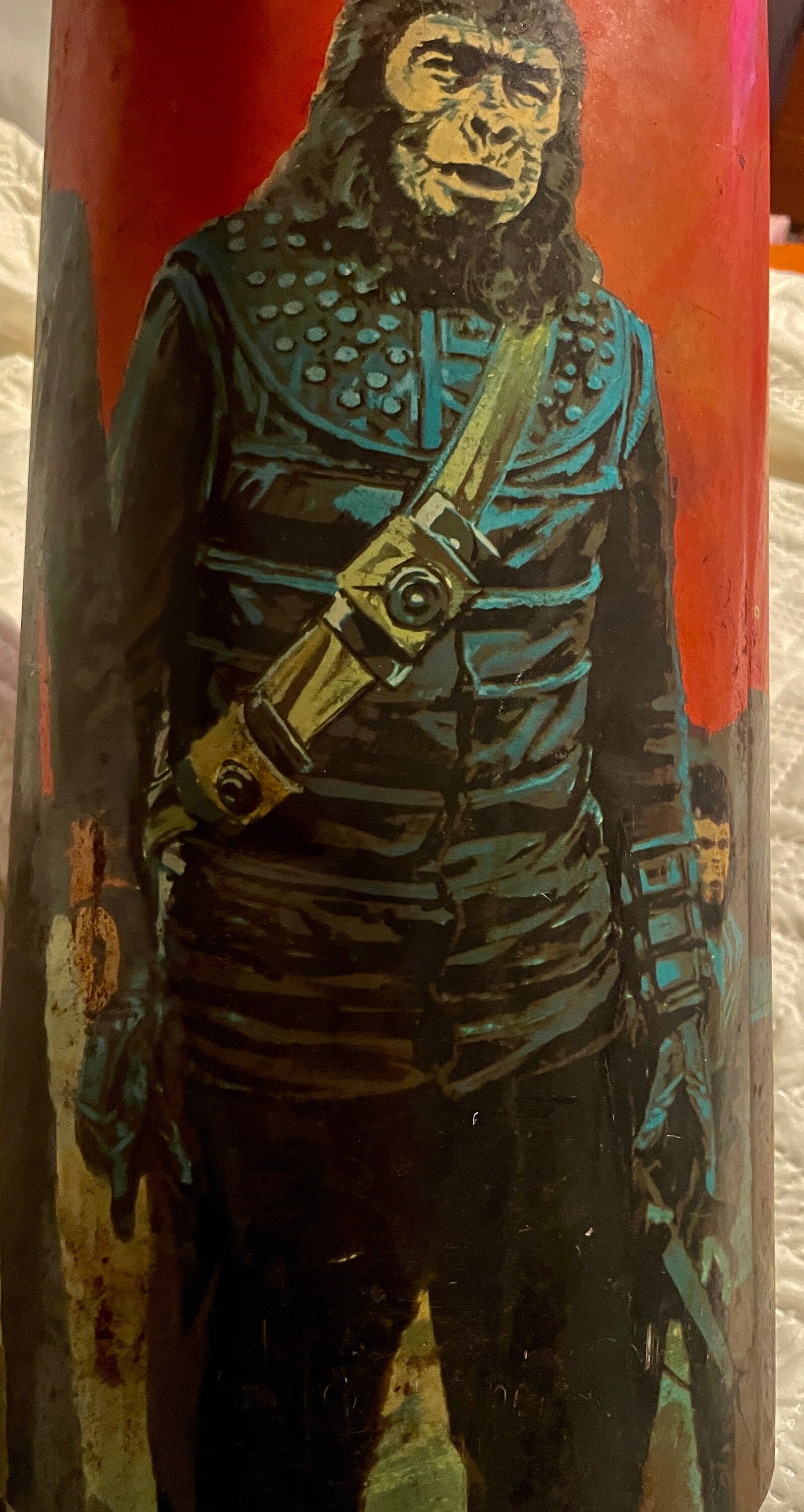 Vintage 1967 Planet of the Apes Cheinco Metal Trash Can Waste Basket ...