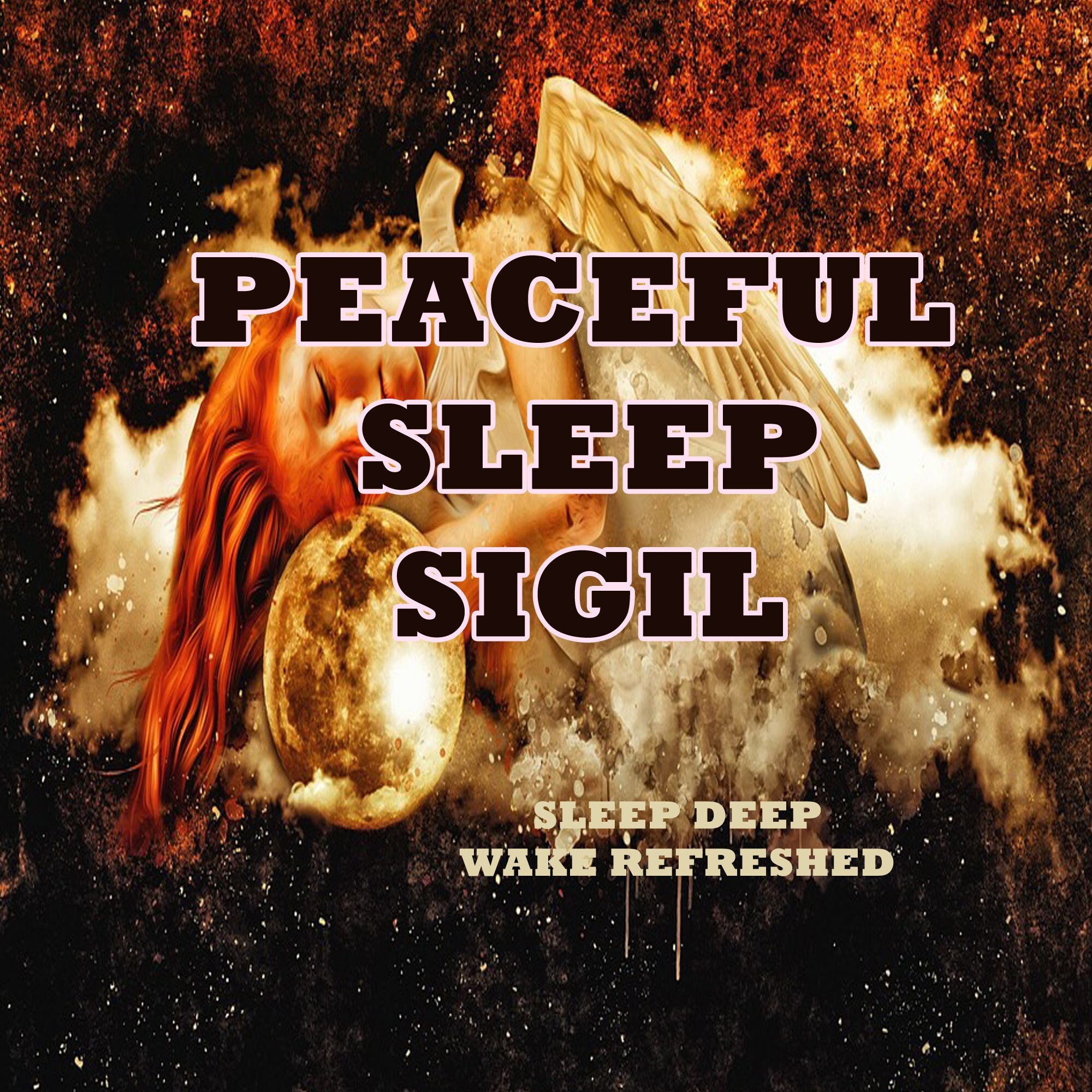 Peaceful Sleep Sigil, Deep Sleep Sigil, Sleep All Night, Wake up ...