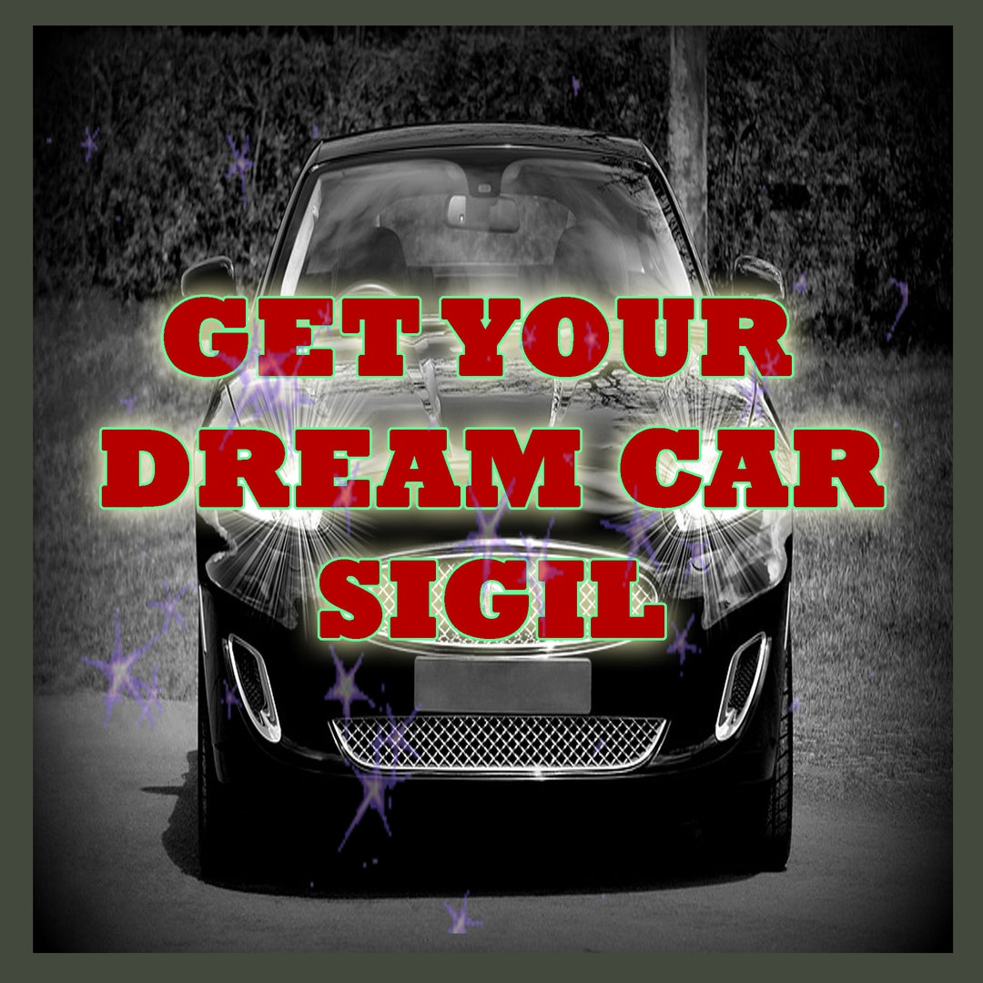 Dream Car Sigil, Attract A New Car, DIY Sigil Spell, Manifest A New Car ...