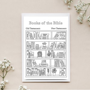 Books of the Bible Coloring Page Printable - Etsy