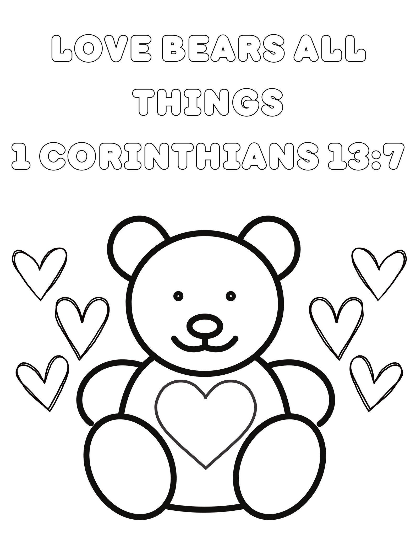 1 Corinthians 13 Word Search and Coloring Page - Etsy