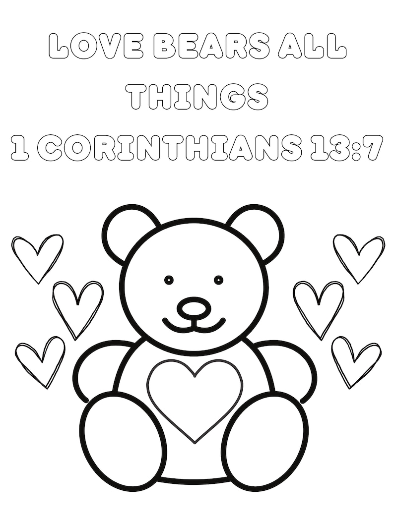 1 Corinthians 13 Word Search and Coloring Page - Etsy