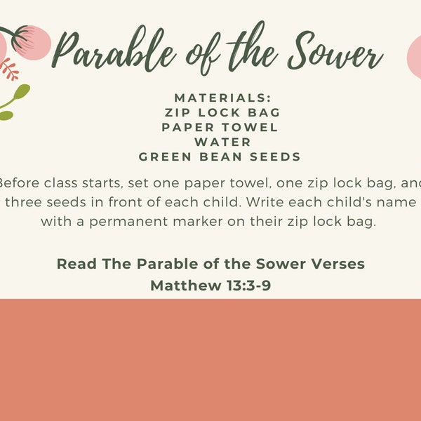 Christian Sunday School Lesson Plans - Etsy