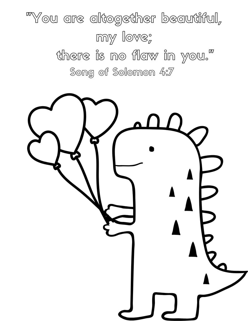 Valentines Day Church Coloring Sheets - Etsy