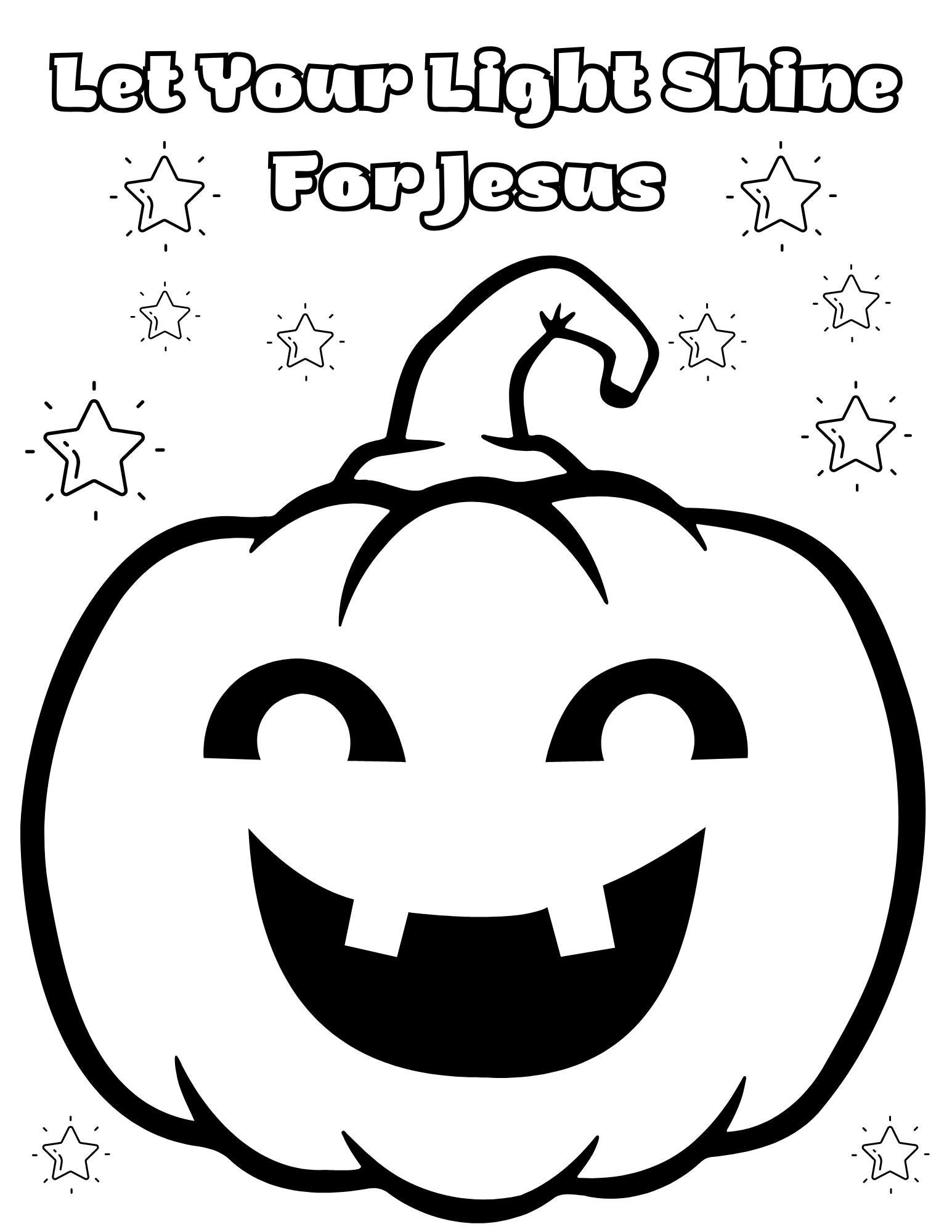 Let Your Light Shine for Jesus Pumpkin Lesson and Activity - Etsy
