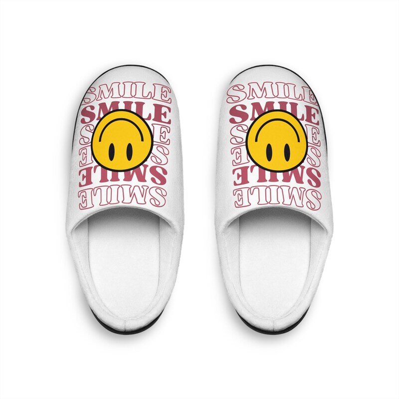 Smiley Face Slippers - Etsy