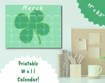 Printable Calendar 2023 March - Etsy