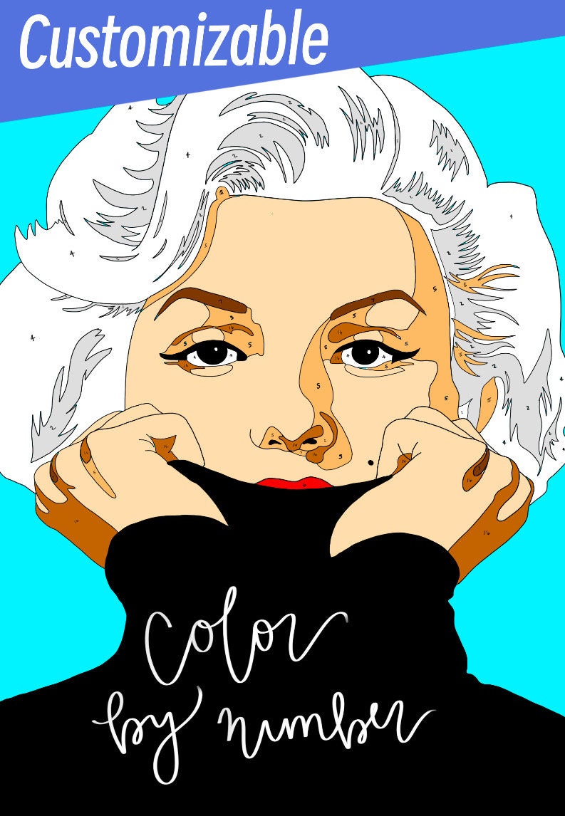 Custom Color-by-number Coloring Art - Etsy