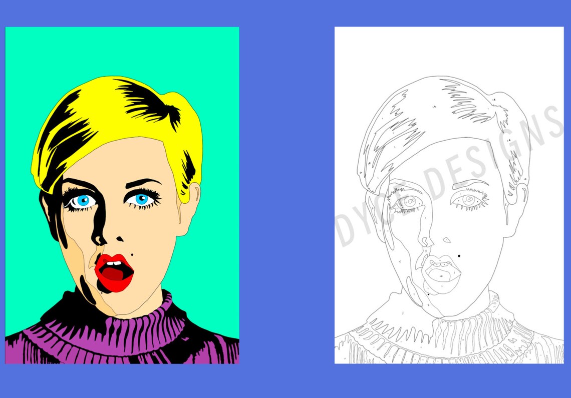 Custom Color-by-number Coloring Art - Etsy