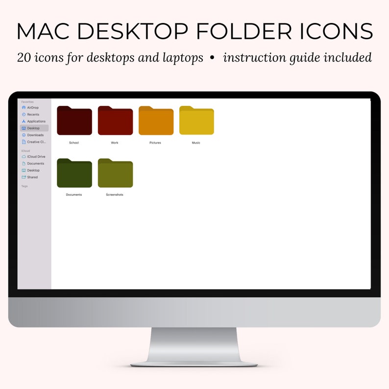 Mac Folder Icons Customisable Icons for Mac Desktops & Laptops ...