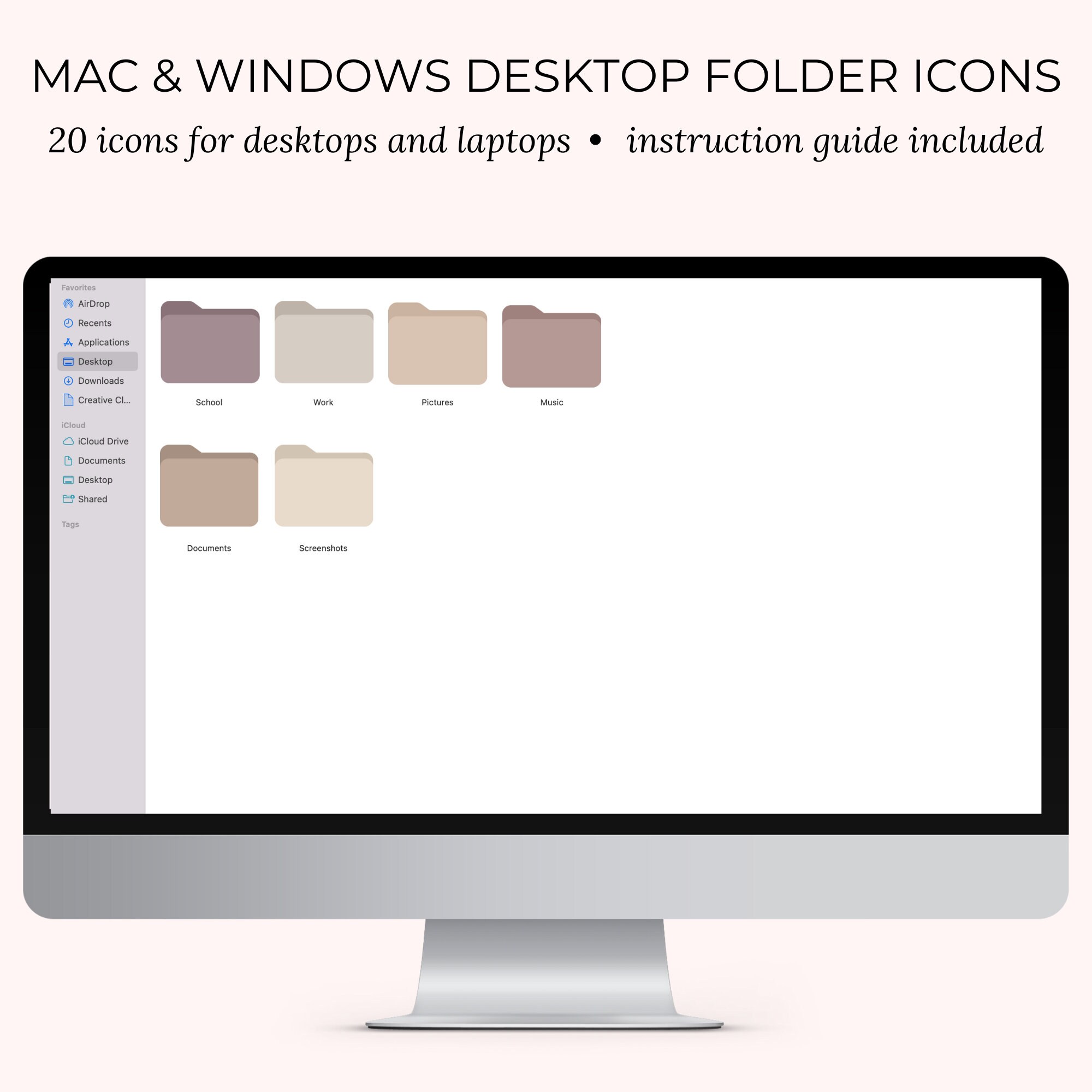 Desktop Icons for Mac and Windows Desktop and Laptop Wallpaper ...