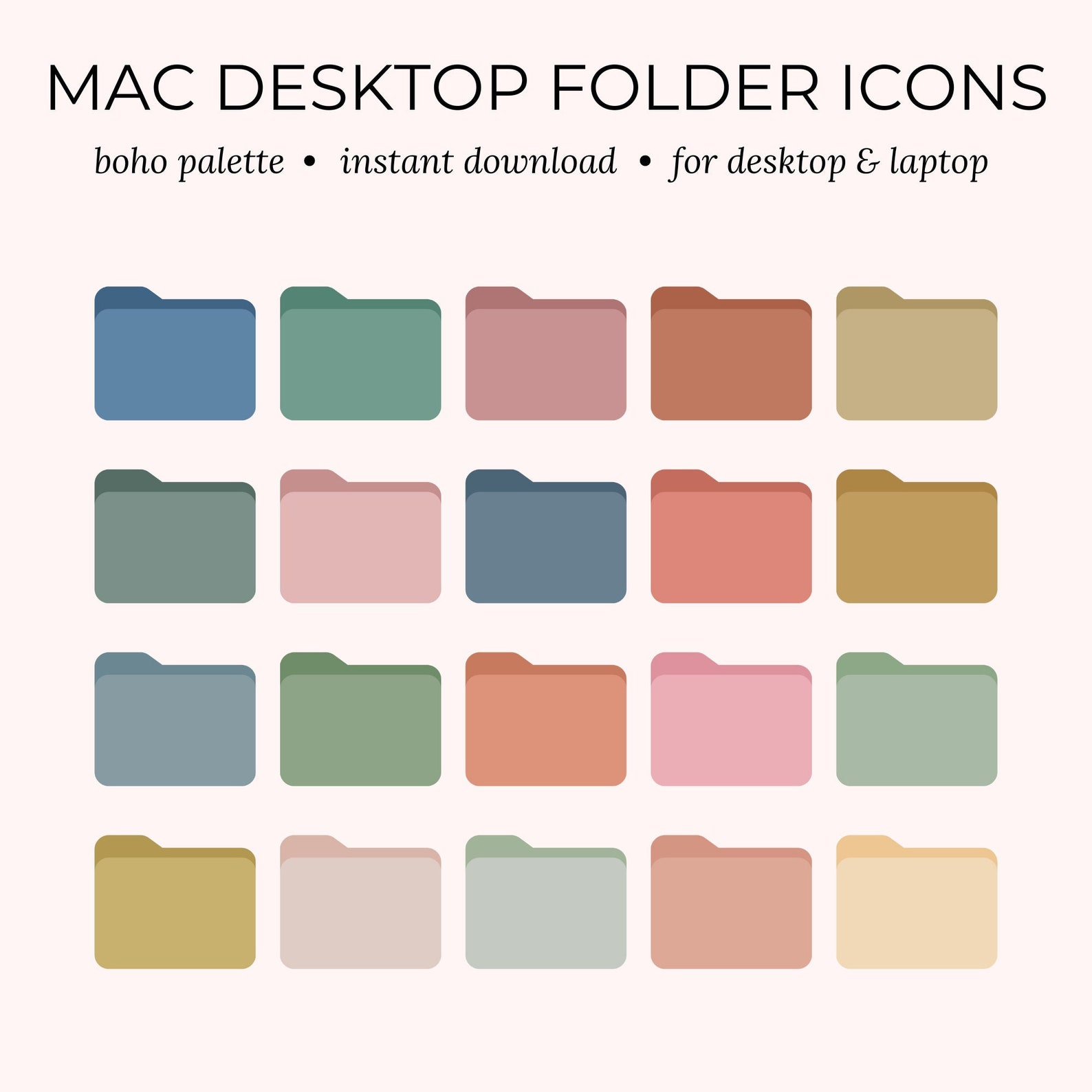 Mac Folder Icons Customisable Icons for Mac Desktops & Laptops ...