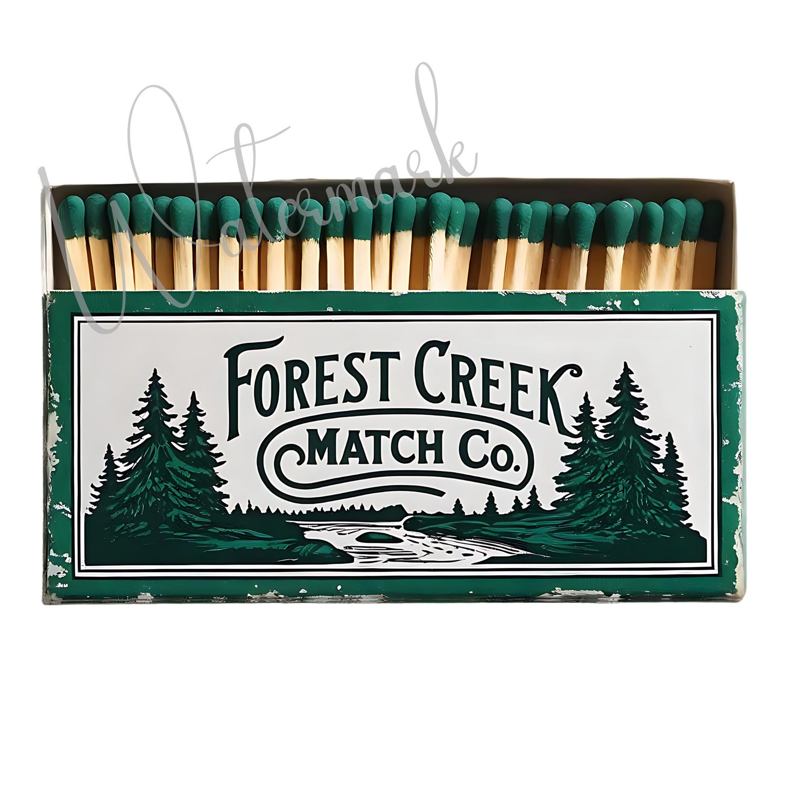 5 Vintage Rustic, Nature, Forest Matchbox Clipart for Sticker, Wall Art ...