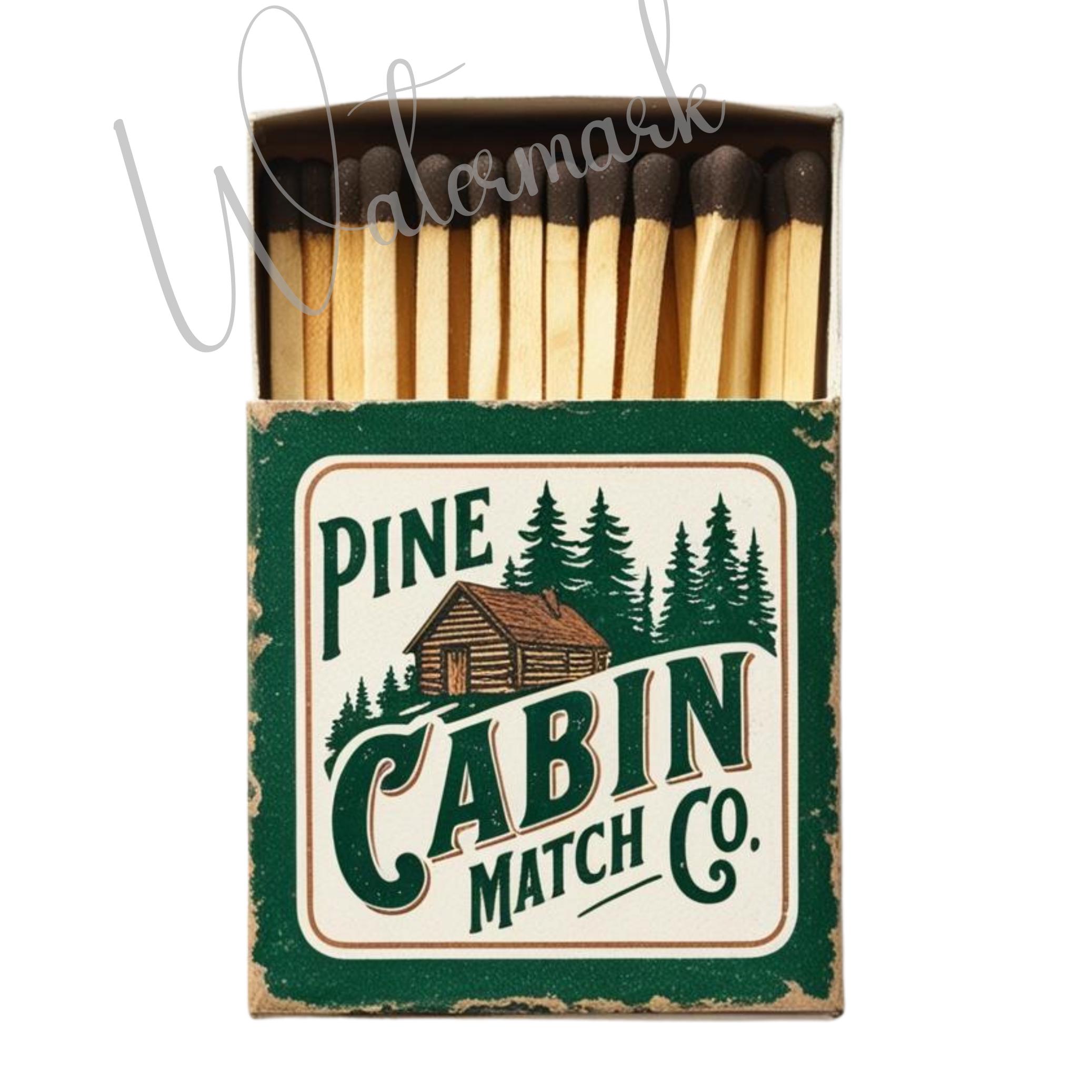 5 Vintage Rustic, Nature, Forest Matchbox Clipart for Sticker, Wall Art ...