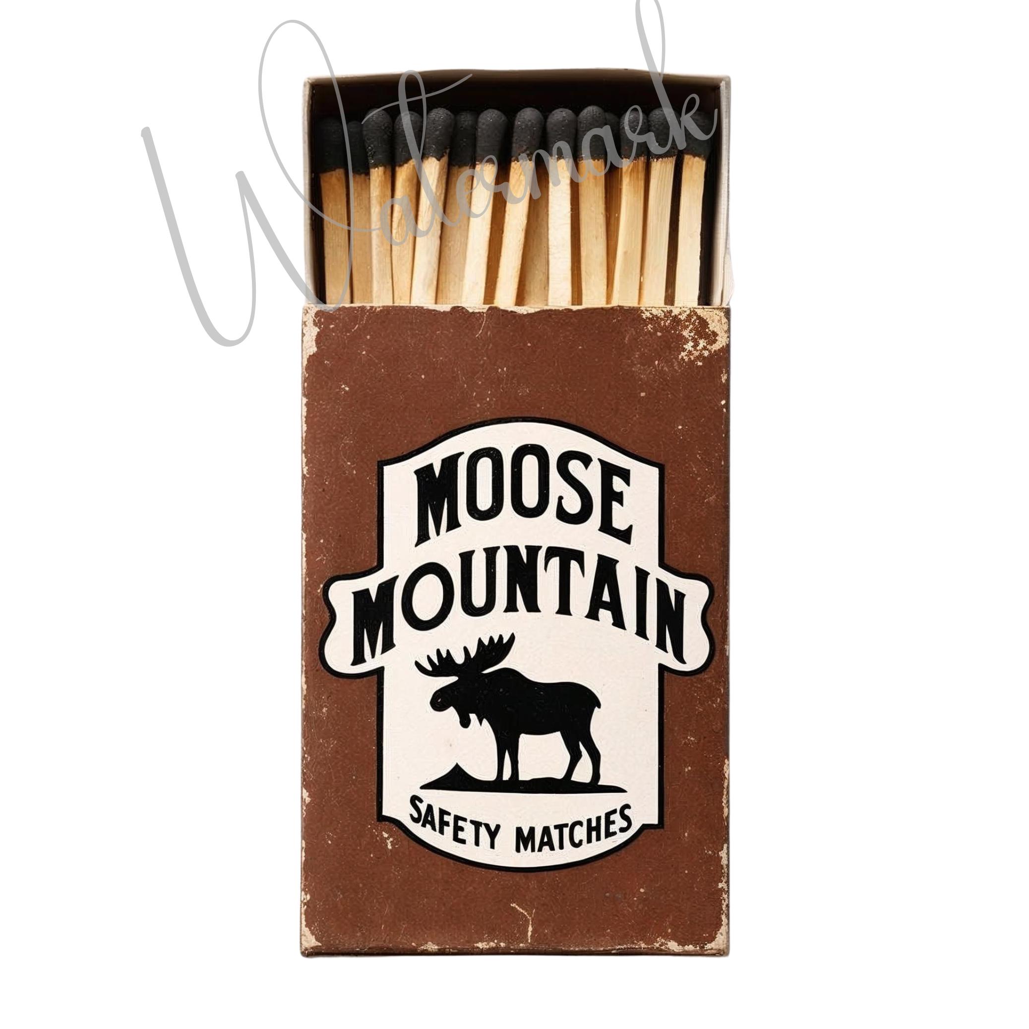 5 Vintage Rustic, Nature, Forest Matchbox Clipart for Sticker, Wall Art ...