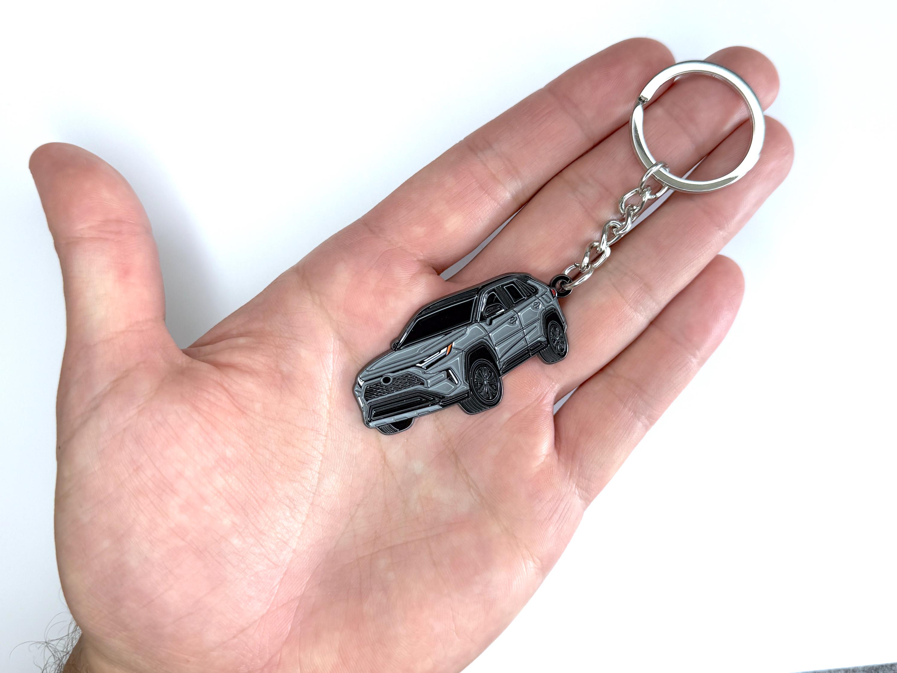 RAV4 Keychain - RAV 4 2025 Accessories Metal Key Chain Key Fob Cover ...