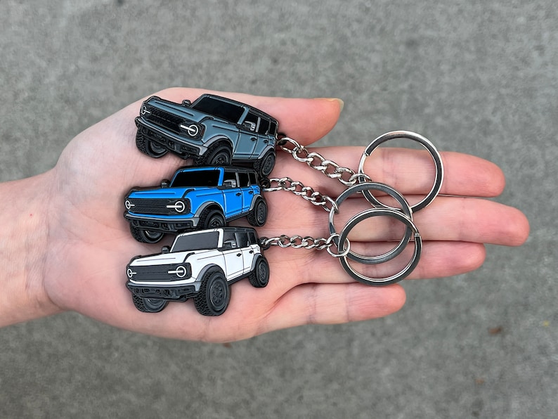 Bronco Keychain Accessories 4 Door Key Chain Fob Cover Cool - Etsy