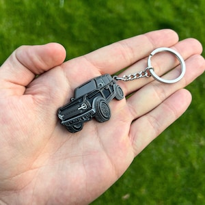 Bronco Keychain Accessories 4 Door Key Chain Fob Cover Cool Mods ...