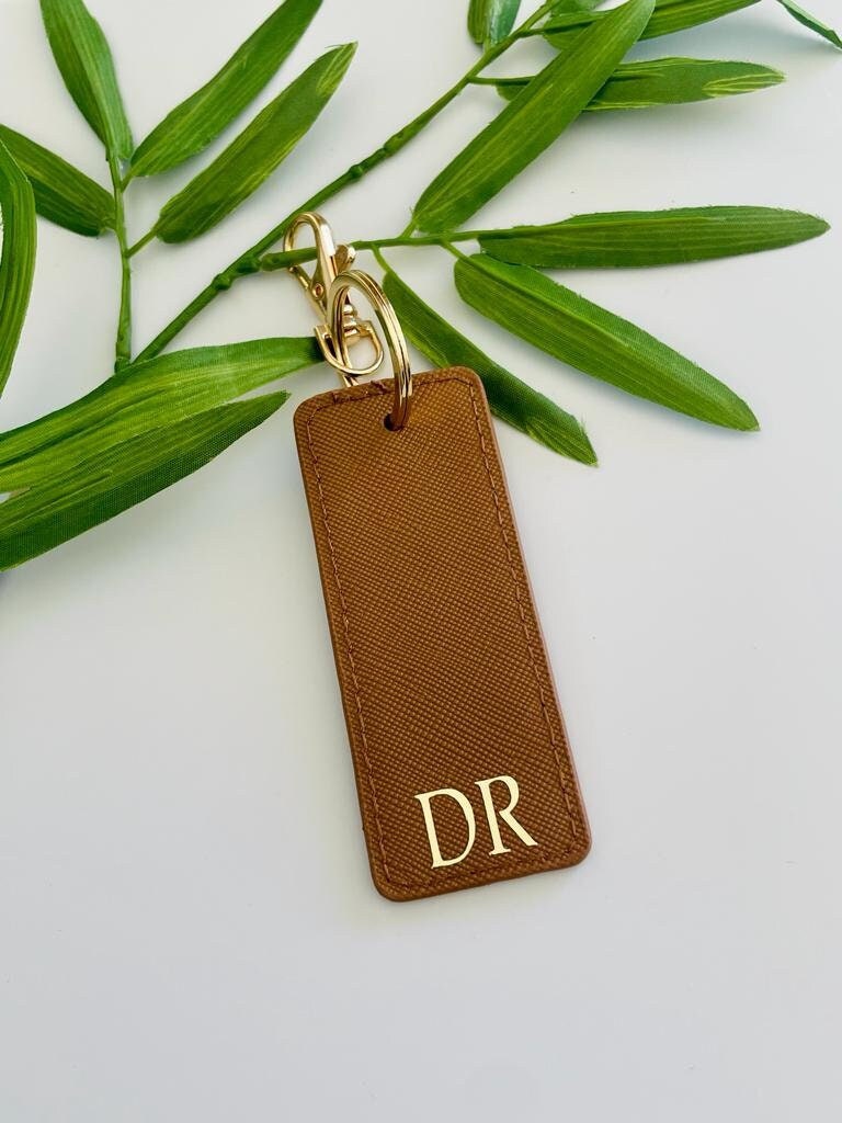 PERSONALISED KEYRING Monogrammed Key Ring Initials - Etsy UK