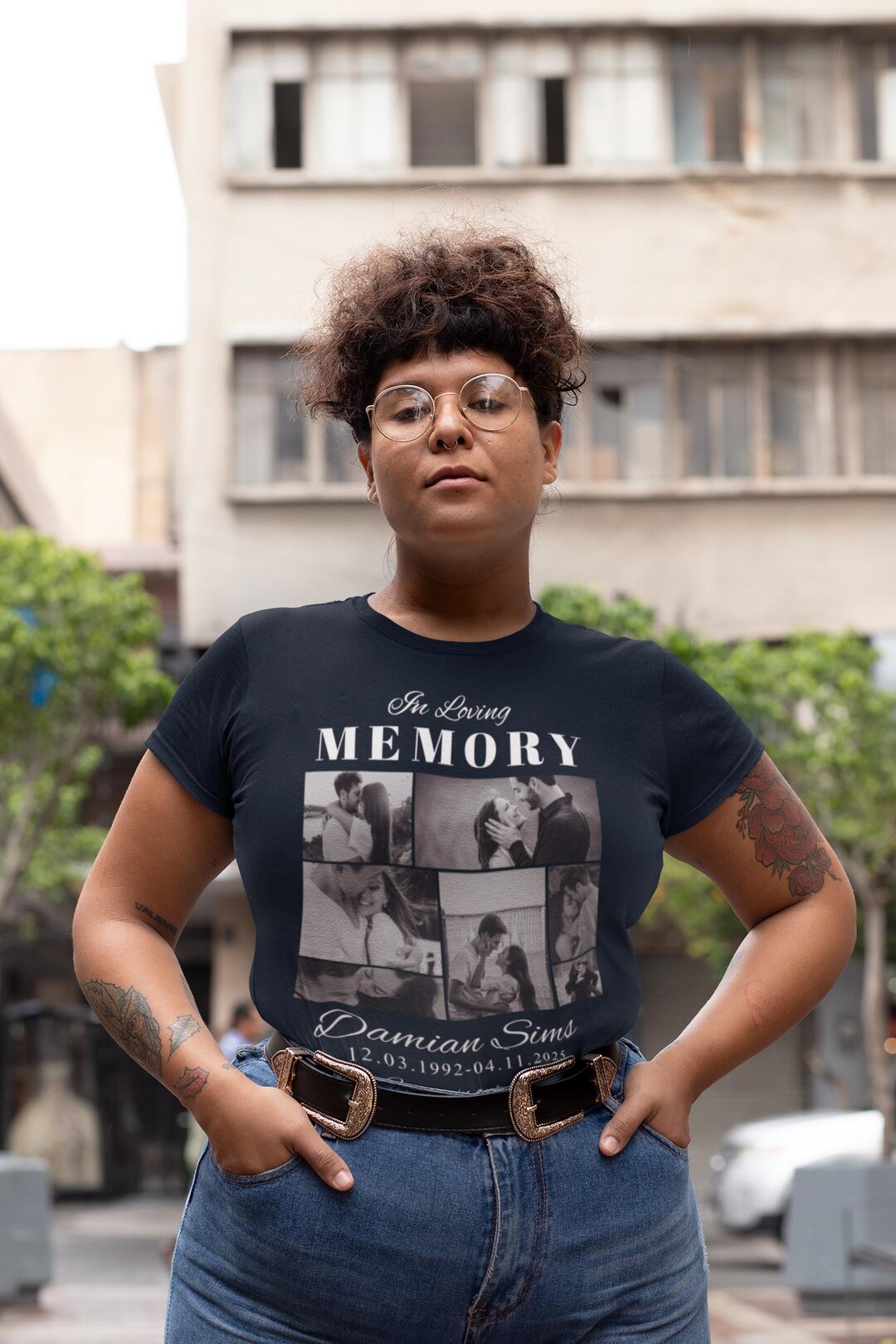In Loving Memory Memorial Unisex T-shirt, Personalised Memorial Shirt ...