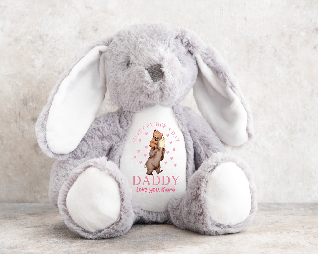 Happy Fathers Day Teddy Gift for Dad, Personalised Gift Keepsake for ...