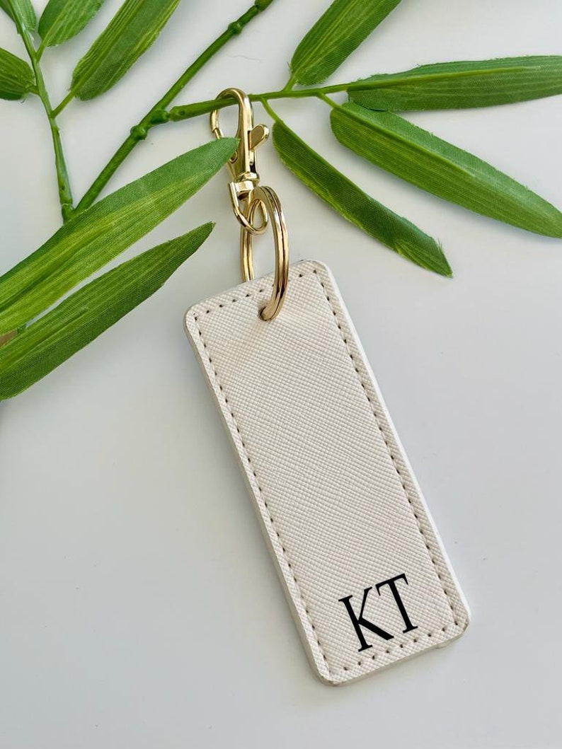 PERSONALISED KEYRING Monogrammed Key Ring Initials - Etsy UK