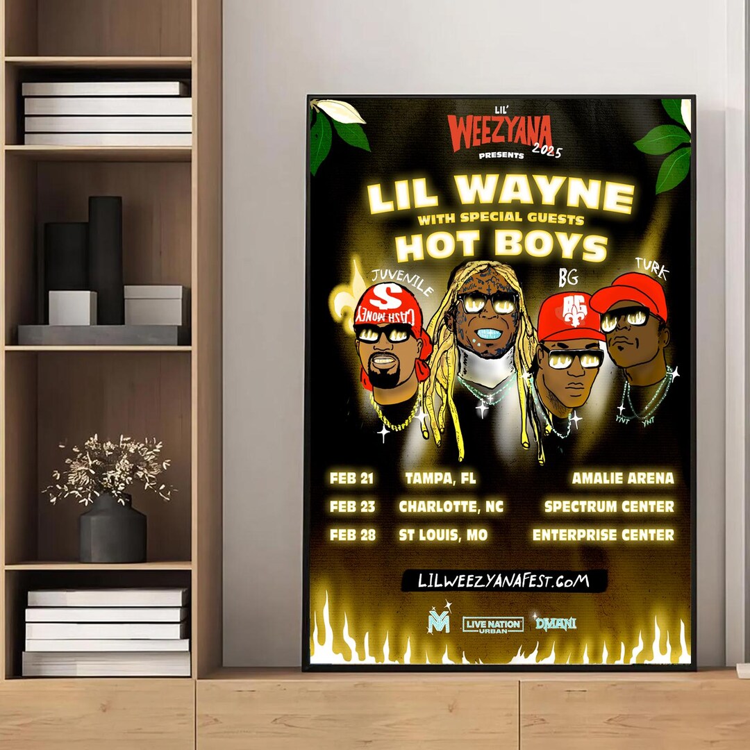 Lil Wayne & Hot Boys Mini-tour for 2025 Poster - Etsy