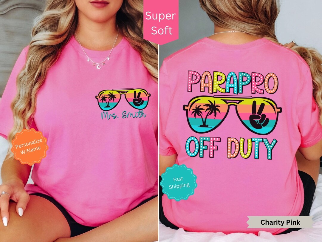 Happy Last Day of School Parapro Name Shirt, End of Year ...