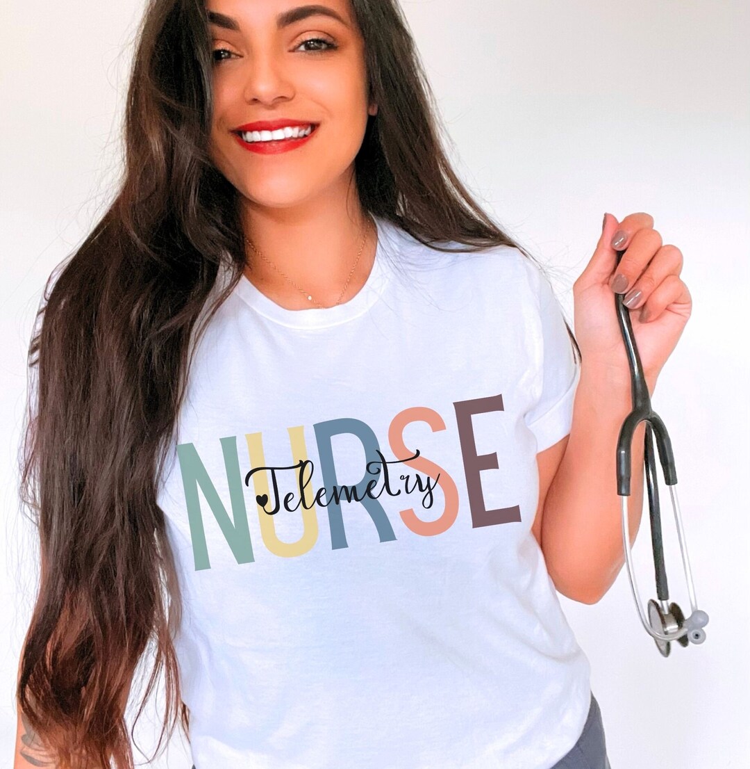Nurse Shirt Gift for Telemetry Nurse, Tele Nurse Tshirt Gift for RN ...