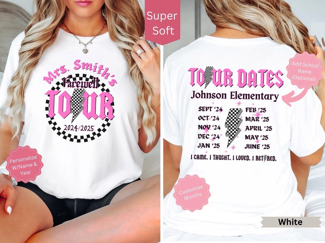 Custom Retirement Shirt for Teacher, Retirement Gifts, New Retired ...