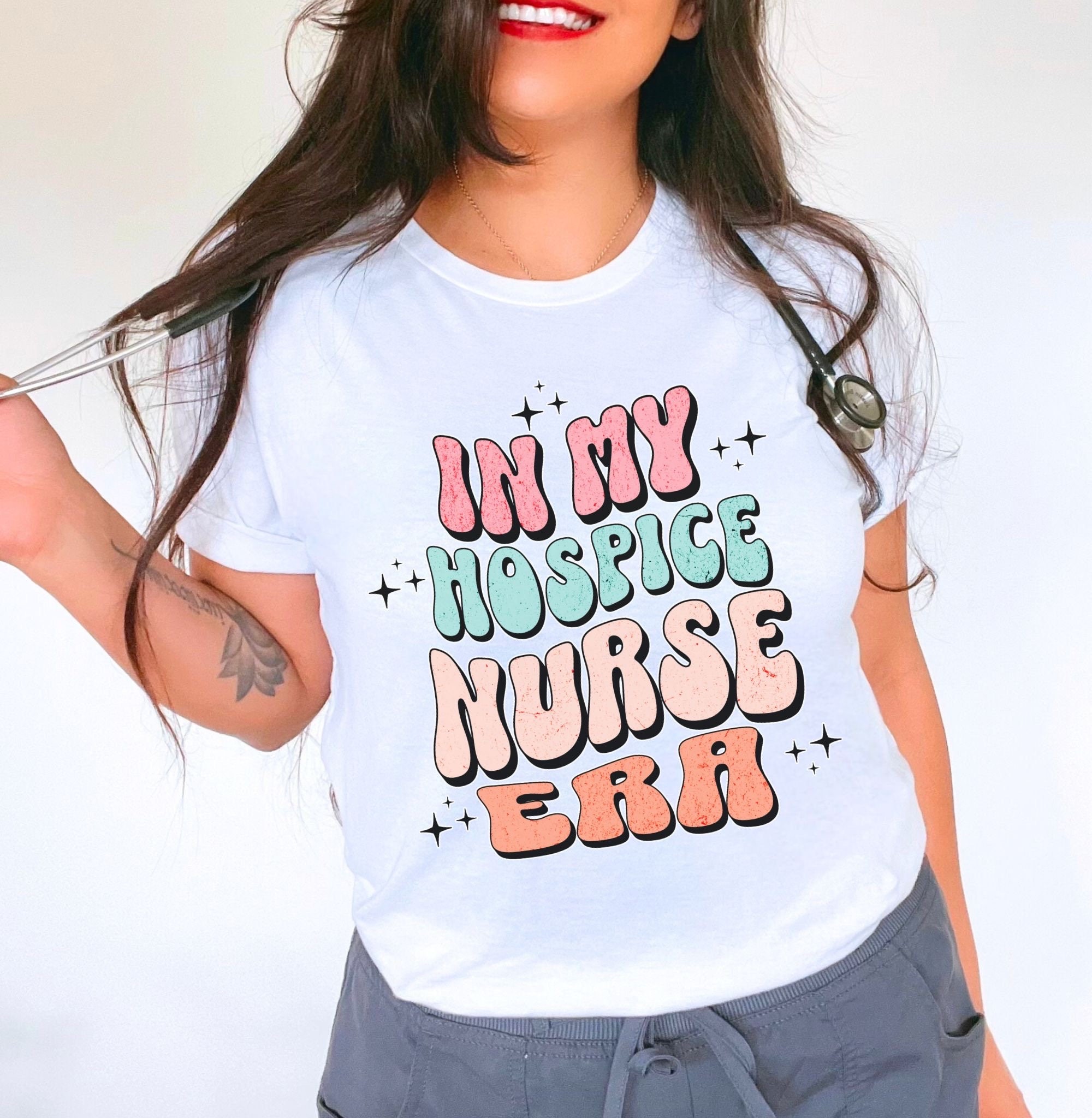 In My Hospice Nurse Era Shirt, Nursing Tshirt Gift for Hospice Nurse ...