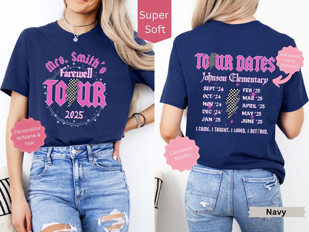 Custom Retirement Shirt for Teacher, Retirement Gifts, New Retired ...