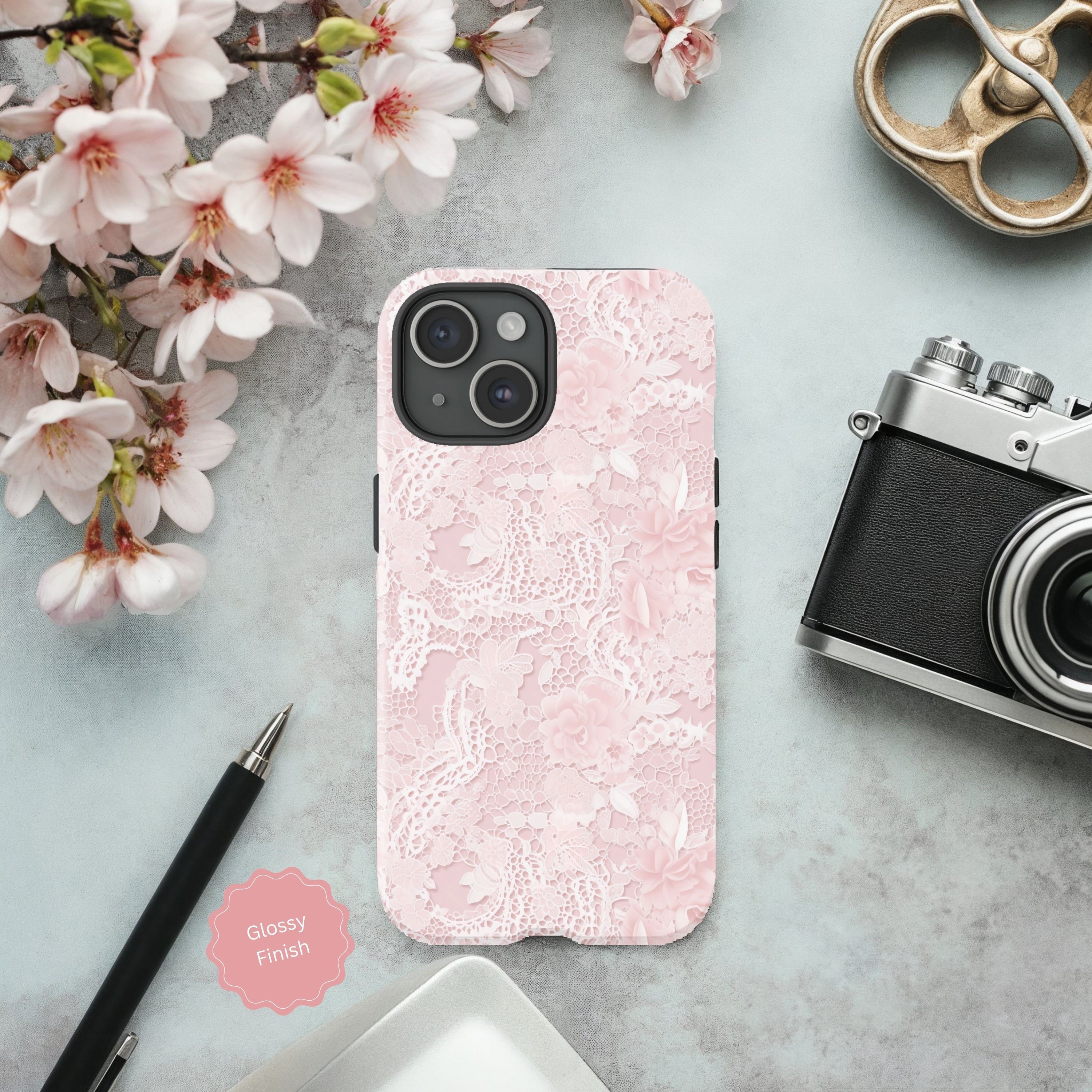 Coquette Aesthetics Phone Case, Flower Phone Case, Floral Cell Phone Case, Cute Phone Case, Gift ...