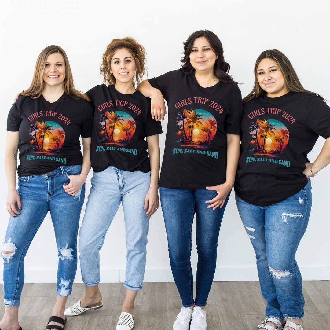 Matching Girls Trip 2024 Shirt, Besties Shirt for Beach Trip, Weekend ...