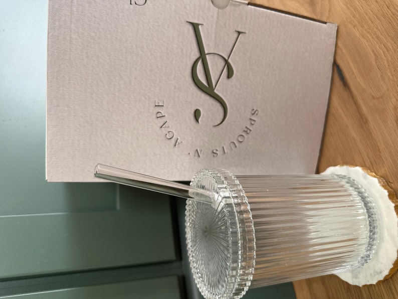 Glass Tumbler With Straw and Lid | Glass Coffee Cup| Retro Sunflower ...