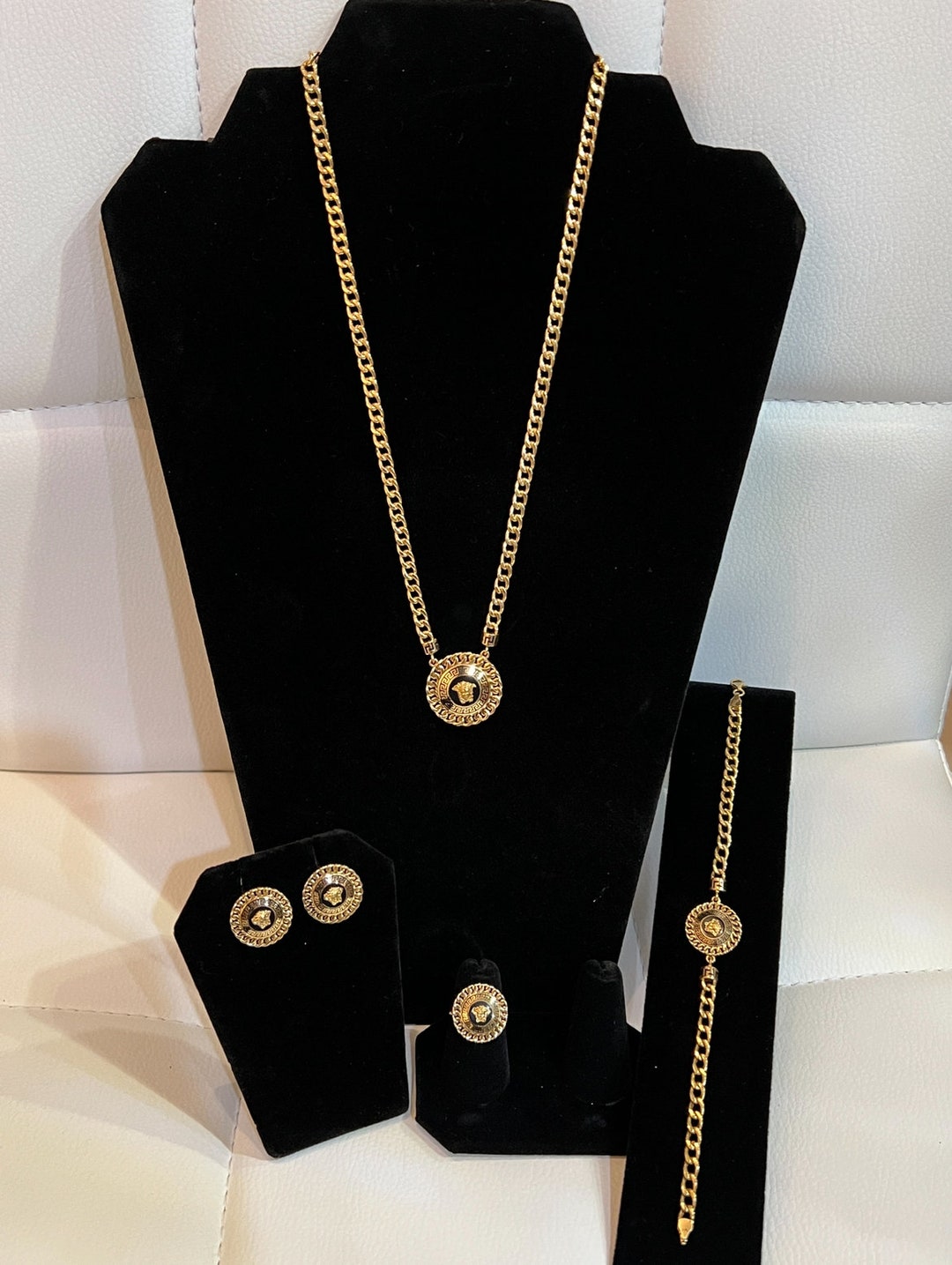 21K Real Gold Women Full Set - Etsy